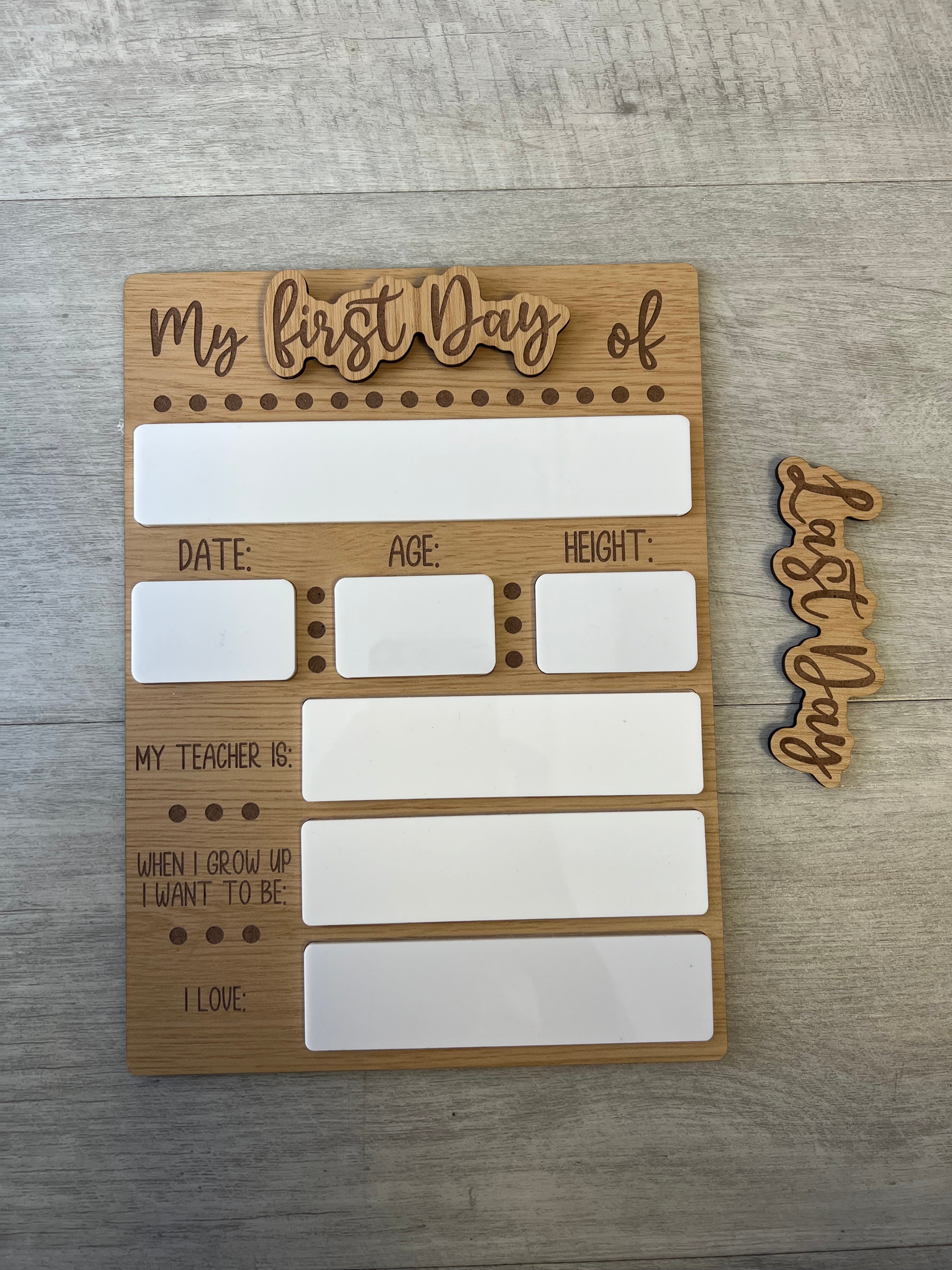 First Day / Last Day of School Interchangeable Sign – LKB CUSTOM DESIGNS